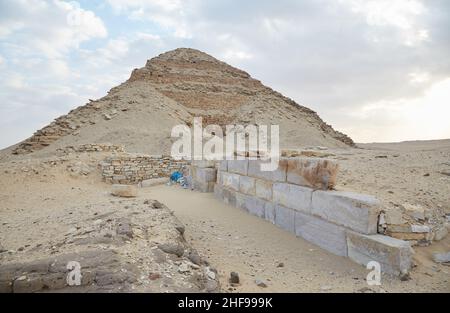 The 5th Dynasty Pyramid of Neferirkare at Abu Sir, Egypt Stock Photo ...