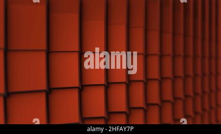 Background with colorful rotating vertical rectangular blocks, loop. Grid of randomized colorful ...