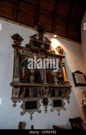 Memorial monument Robert Gurdon d 1577 and John Gurdon d 1623 and their ...