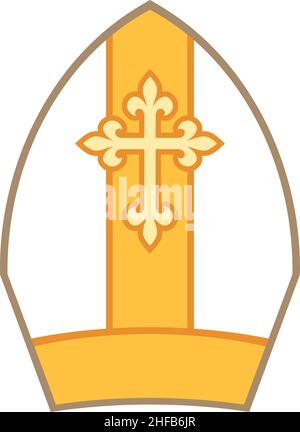Clergy Father Man In Religious Clothing Vector. Clergy Father Reading ...