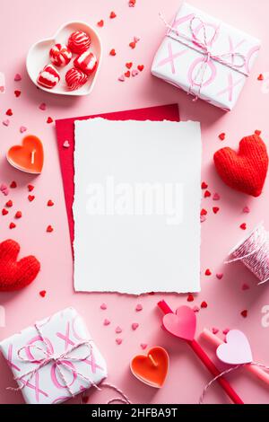 2022 on the red heart with confetti background. Happy New Year 2022 ...