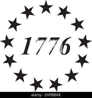 13 Stars Circle Vector Illustration Stock Vector Image & Art - Alamy