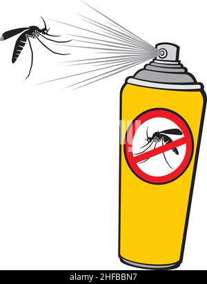 Mosquito Repellent Aerosol Bottle Icon Stock Vector Image & Art - Alamy