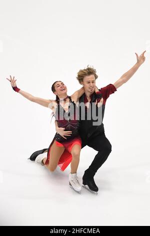 Diana DAVIS & Gleb SMOLKIN (RUS), during Ice Dance Free Dance, at the ...