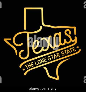 Golden Texas Map Vector Sign Stock Vector Image & Art - Alamy