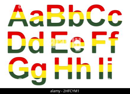 bolivian flag text font. bolivia symbol background Stock Photo - Alamy