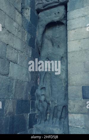 carving at kangra fort, himachal pradesh Stock Photo - Alamy