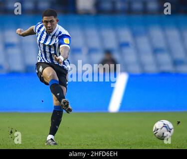 Liam Palmer of Sheffield Wednesday passes the ball during the Sky Bet ...