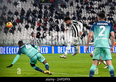 Weston McKennie of Juventus FC scores a goal during the Serie A ...