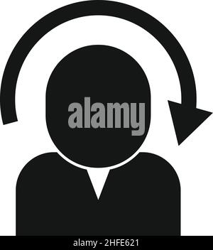 Corporate adapt icon simple vector. New work. Adaptive team Stock ...