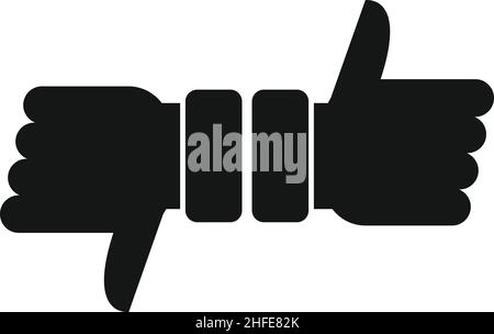 Like unlike comparison icon simple vector. Scale balance. Compare ...