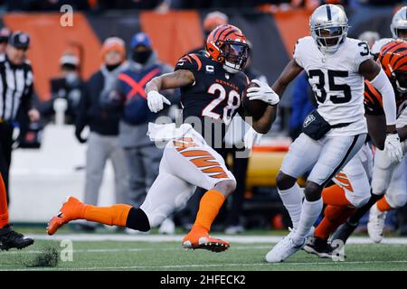 Cincinnati Bengals running back Joe Mixon (28), wide receiver Ja'Marr ...