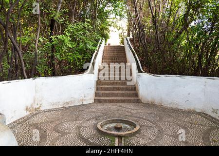 Escalera del Agua (Water Staircase) in the Upper Generalife Gardens, La ...