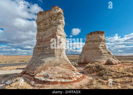 Elephant Feet, buttes in Red Lake Valley, Navajo Indian Reservation ...