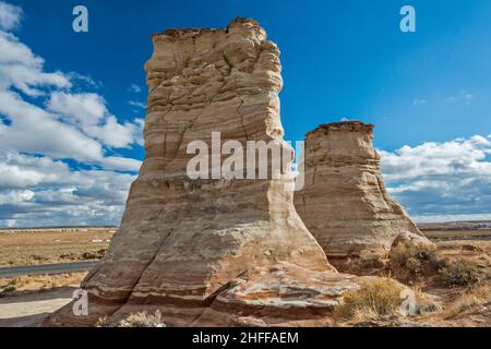 Elephant Feet, buttes in Red Lake Valley, Navajo Indian Reservation ...