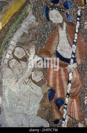 English Costume 1400 Stock Photo - Alamy