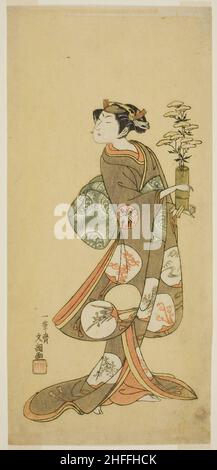 The Actor Yamashita Kyonosuke in the Role of Tamarimaru, ca. 1769 Stock ...