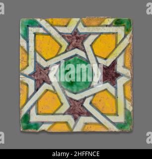 Square Tile, Morocco, Late 19th century Stock Photo - Alamy