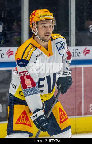 PostFinance top scorer Jan Kovar (EV Zug) during the National League ...