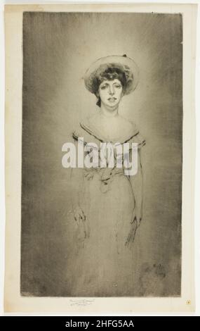 Portrait of Miss Hetty Pettigrew, 1908, Drypoint; second state of two ...