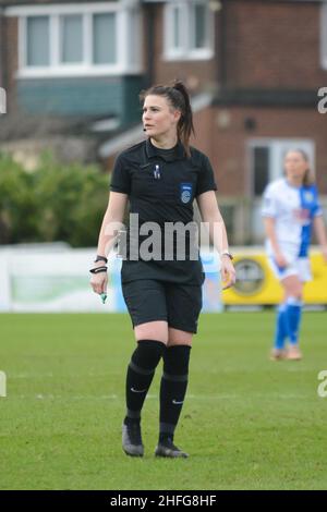 Referee Lucy May during the FA Women's Championship match between ...
