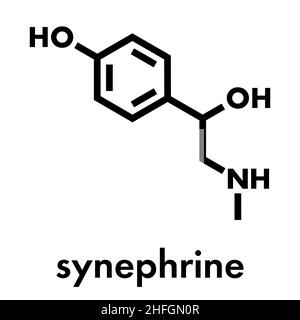 Synephrine herbal stimulant molecule. Present in several Citrus species ...