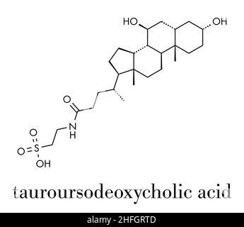Taurine molecular structure. Taurine skeletal chemical formula ...
