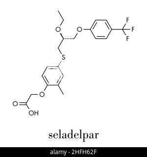 Seladelpar drug molecule. Skeletal formula Stock Vector Image & Art - Alamy