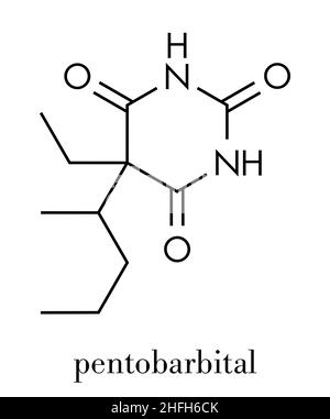 Pentobarbital chemical formula. Pentobarbital chemical molecular ...
