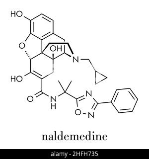 Naldemedine drug molecule. Skeletal formula Stock Vector Image & Art ...