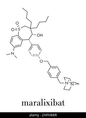Maralixibat drug molecule. Skeletal formula Stock Vector Image & Art ...