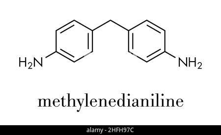 4,4'-methylenedianiline (methylenedianiline, MDA) molecule. Suspected ...