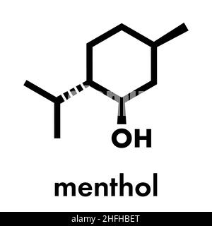 Skeletal formula of Menthol. Chemical molecule Stock Vector Image & Art ...