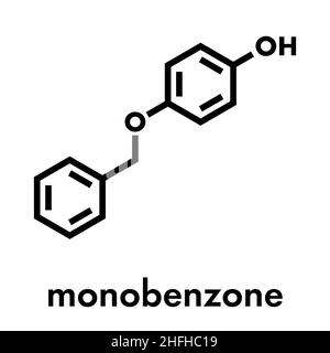 Monobenzone drug molecule. Skeletal formula Stock Vector Image & Art ...
