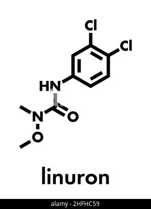 Linuron herbicide molecule. Skeletal formula Stock Vector Image & Art ...