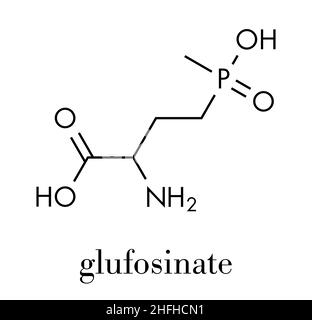Glufosinate (phosphinothricin) nonselective herbicide molecule ...