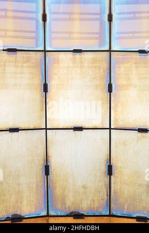 Textured background with metal and glass building wall Stock Photo - Alamy