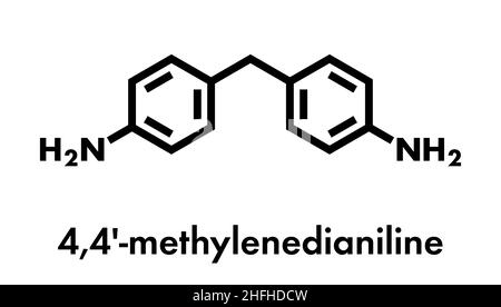 4,4'-methylenedianiline (methylenedianiline, MDA) molecule. Suspected ...