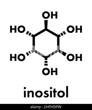 inositol (myo-inositol) molecule. Inositol and its phosphates play ...