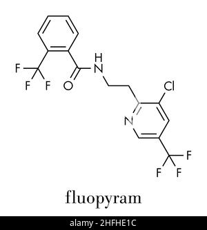 Fluopyram fungicide molecule. Skeletal formula Stock Vector Image & Art ...