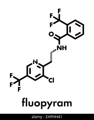 Fluopyram fungicide molecule. Skeletal formula Stock Vector Image & Art ...