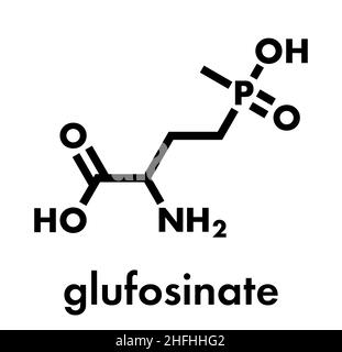 Glufosinate (phosphinothricin) nonselective herbicide molecule ...