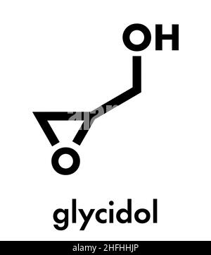 Glycidol molecule. Skeletal formula Stock Vector Image & Art - Alamy