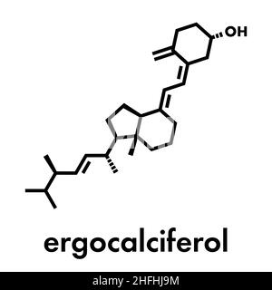 Vitamin D2. Ergocalciferol Molecular chemical formula. Useful ...