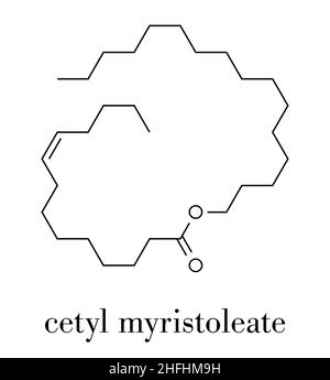 Cetyl myristoleate food supplement molecule. Cetylated fatty acid that ...