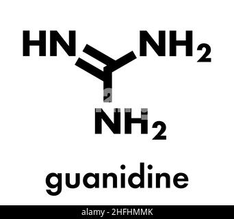Guanidine molecule. Skeletal formula Stock Vector Image & Art - Alamy