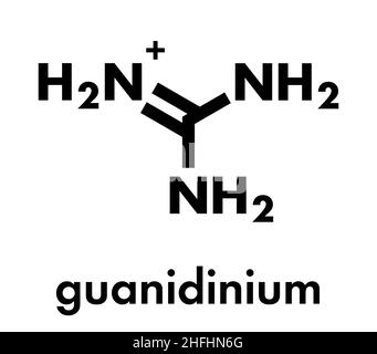 Guanidine molecule. Skeletal formula Stock Vector Image & Art - Alamy