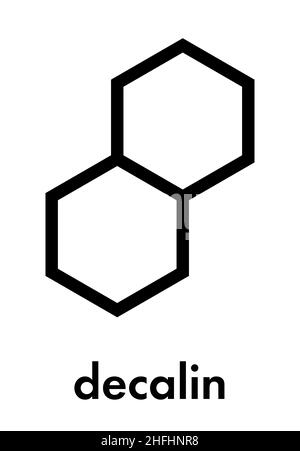 Decalin solvent molecule. Skeletal formula Stock Vector Image & Art - Alamy