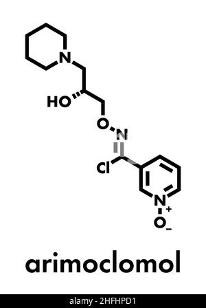 Arimoclomol drug molecule. Skeletal formula Stock Vector Image & Art ...