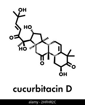 Cucurbitacin D bitter molecule. Skeletal formula Stock Vector Image ...